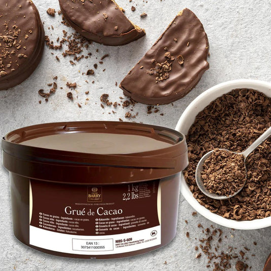 Cacao Barry Roasted Cocoa Nibs - 1kg Bucket – Cake Craft UAE